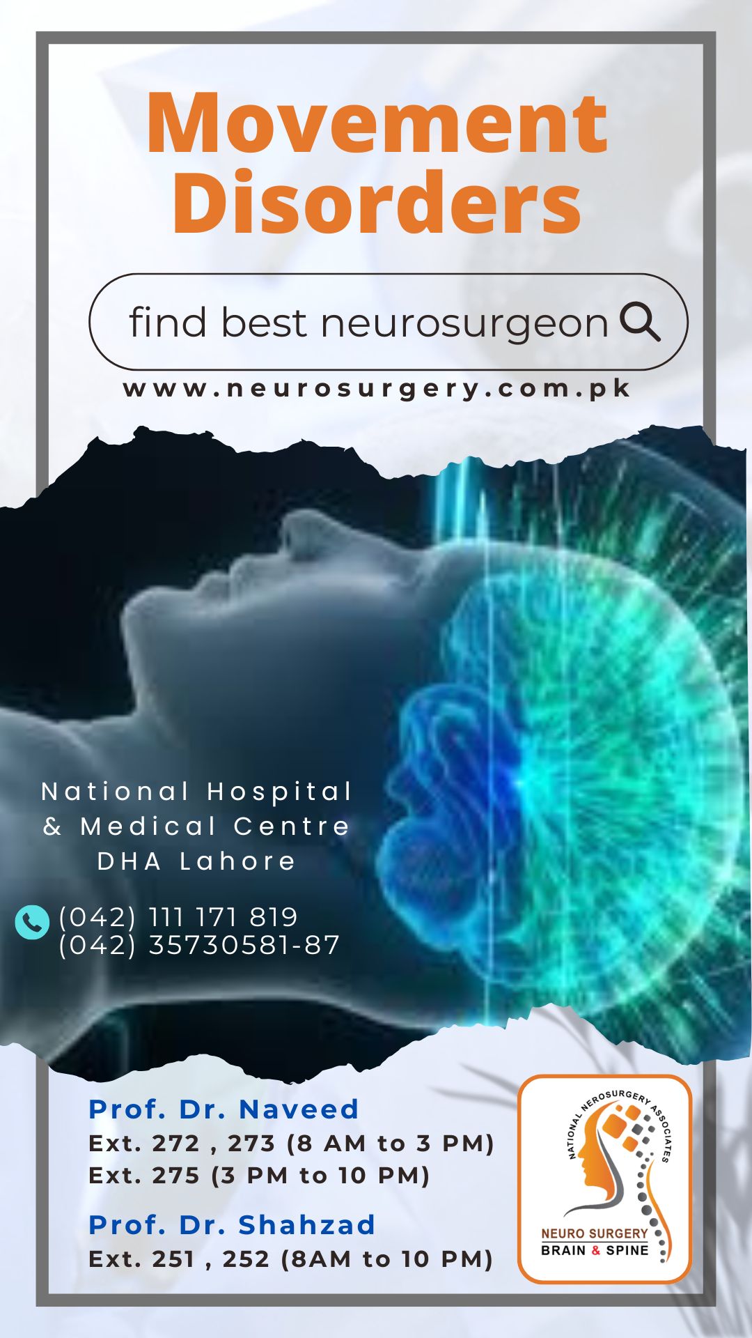 Best Movement Disorders Surgeon in Lahore Pakistan - Neurosurgery